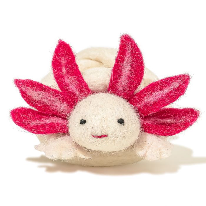 A Little 'Lotl - An Axolotl Wool Cat Toy – Cat in the Box LLC